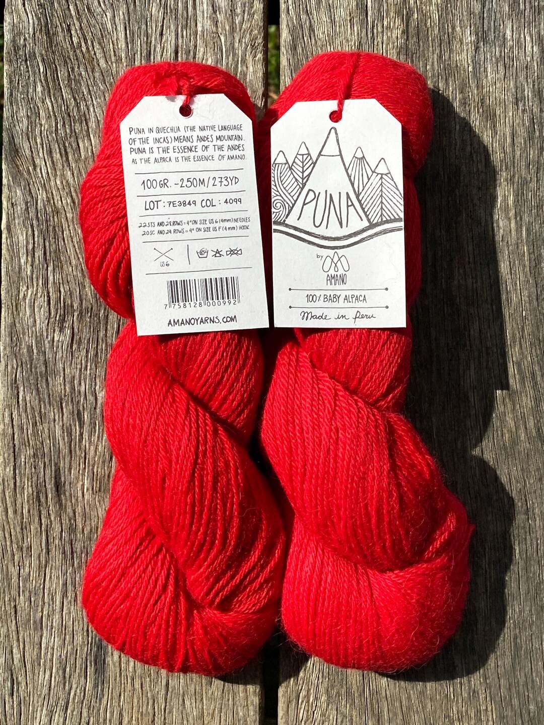 Eco Puna - Baby Alpaca - Red - Etsy
