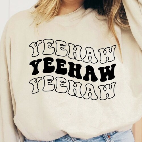 Yee Haw Svg YEEHAW Outline SVG Country Music Svg Cowboy - Etsy