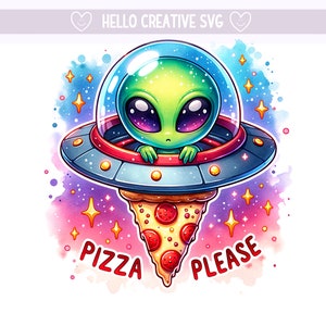 Pizza Please PNG, Alien Pizza Clipart, Sarcastic Alien Clipart, Sarcasm ...