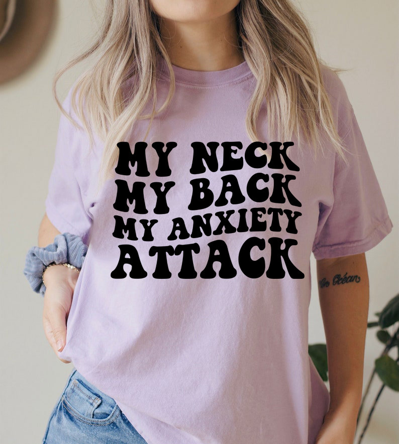 My Neck My Back My Anxiety Attack SVG Rnb Svg Positive Wavy - Etsy