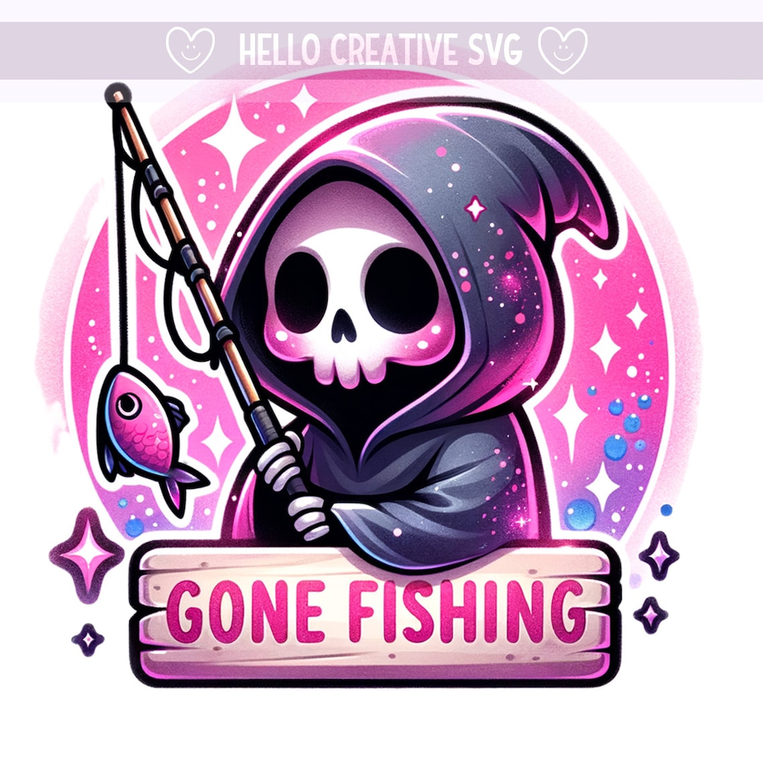 Gone Fishing PNG, Fishing Grim Reaper, Fishing Clipart, Grim Reaper ...