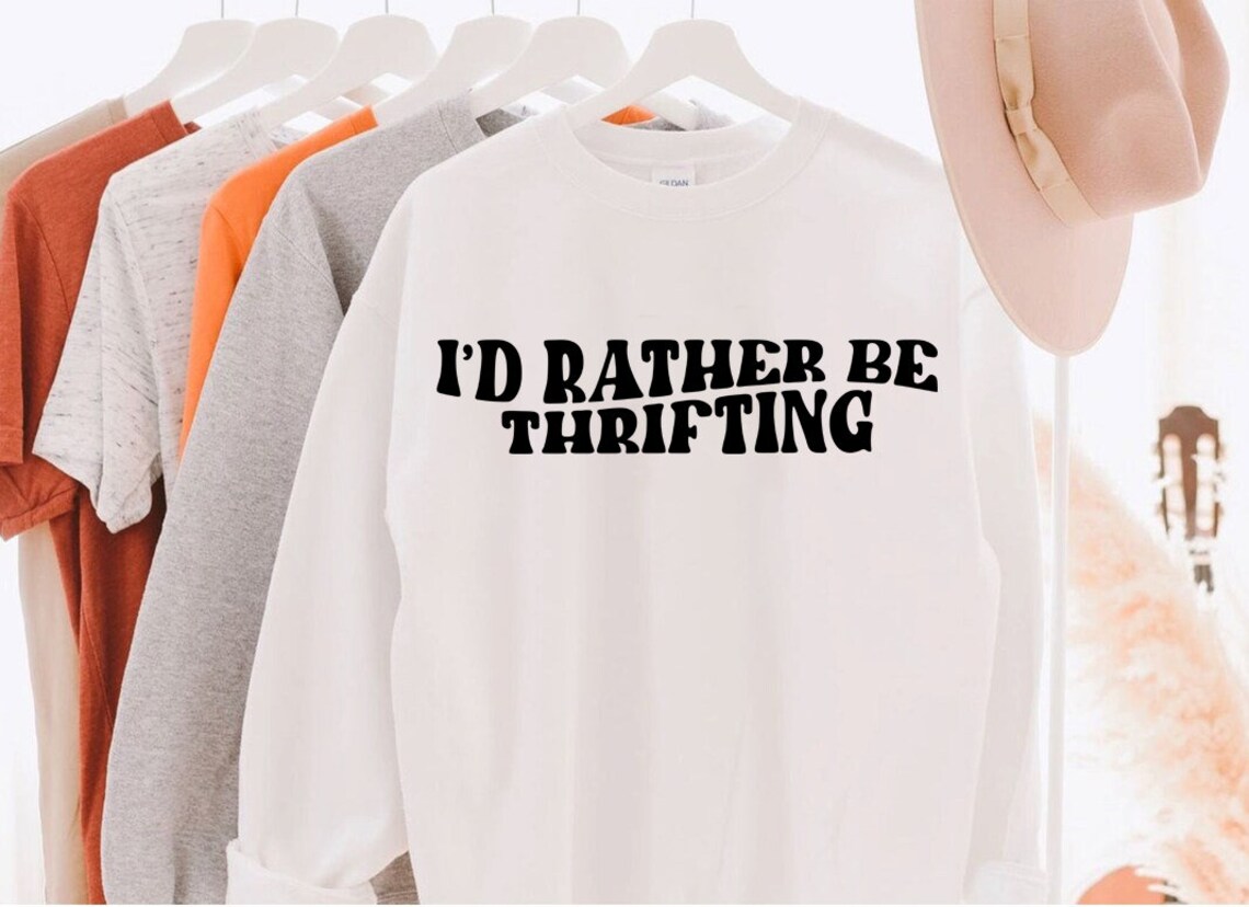 I'd Rather Be Thrifting SVG, BOHO Svg, Svg Cut File, Wavy Letters Svg ...