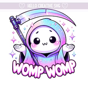 Womp Womp Png, Funny Grim Reaper PNG, Grim Reaper Clipart, Snarky Grim ...