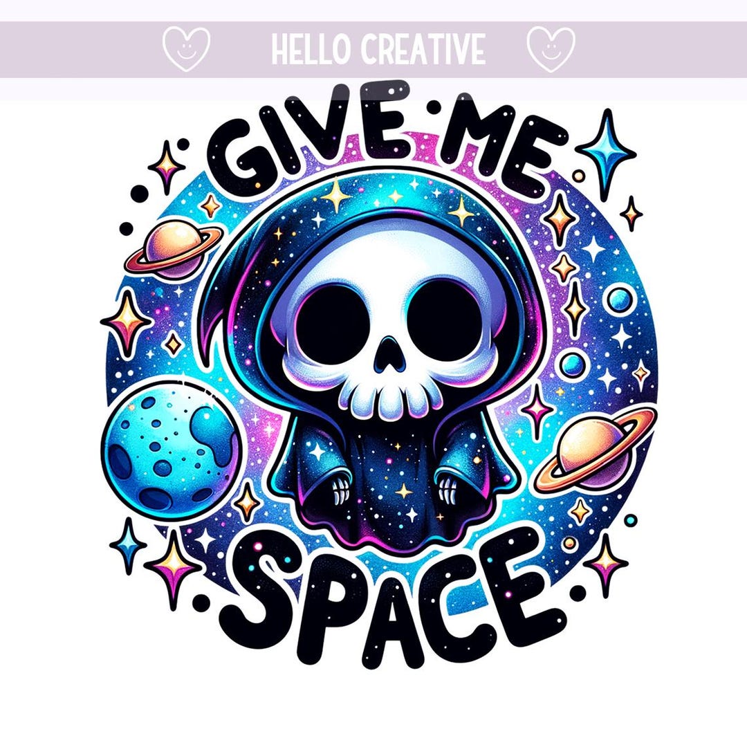 Give Me Space PNG, I Need Space Png, Snarky Skeleton PNG, Spooky ...