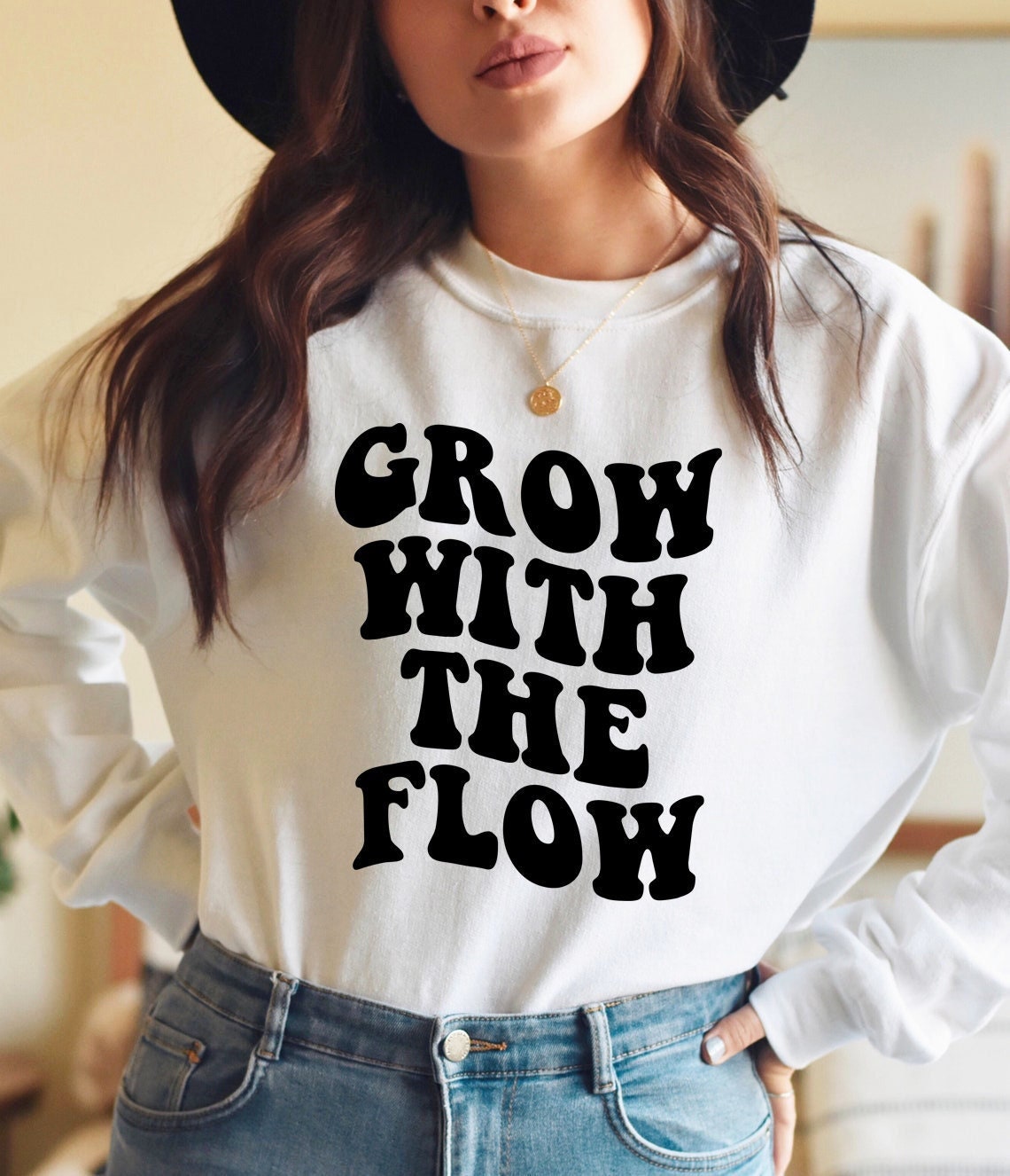 Grow with the Flow svg Better days ahead Positive svg | Etsy