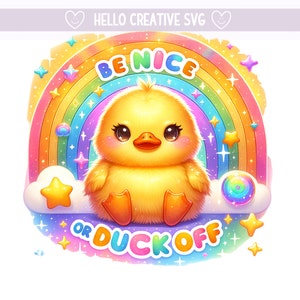 Be Nice or Duck off PNG, Funny Duck PNG, I Don't Give a Duck Png, Duck ...