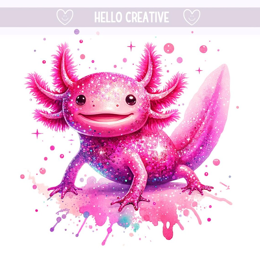 I Love You Axolotl PNG, Axolotl Clipart, Cute Axolotl, Pink Axolotl PNG ...