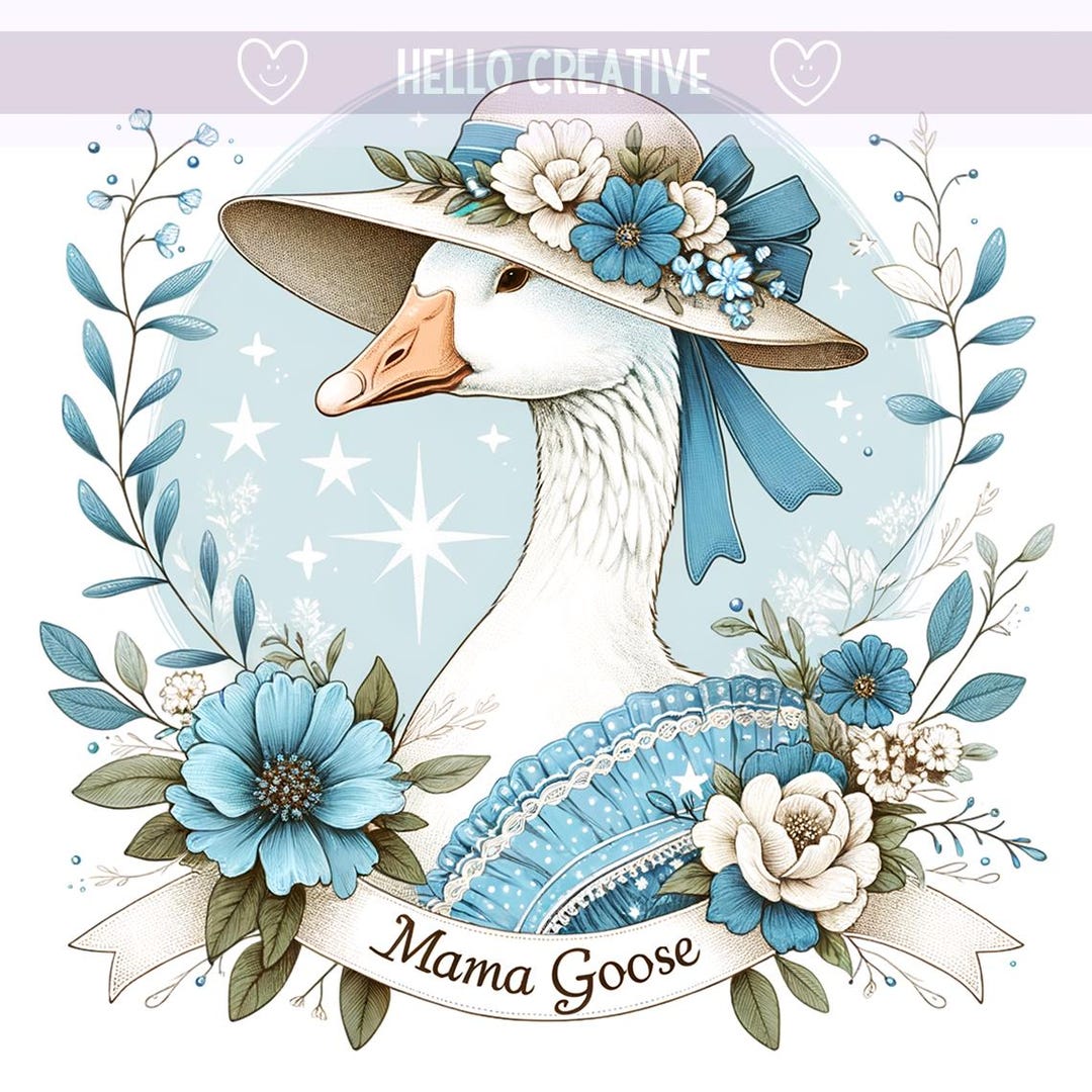 Mama Goose PNG, Mama Png,coquette Mama Png, Mama Goose Png,mothers Day ...