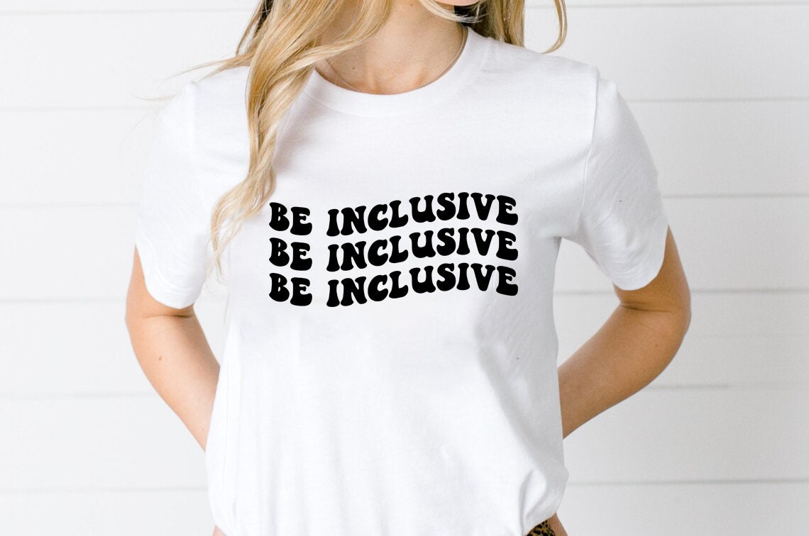 Be Inclusive SVG BOHO Svg Svg Cut File Wavy Letters Svg - Etsy