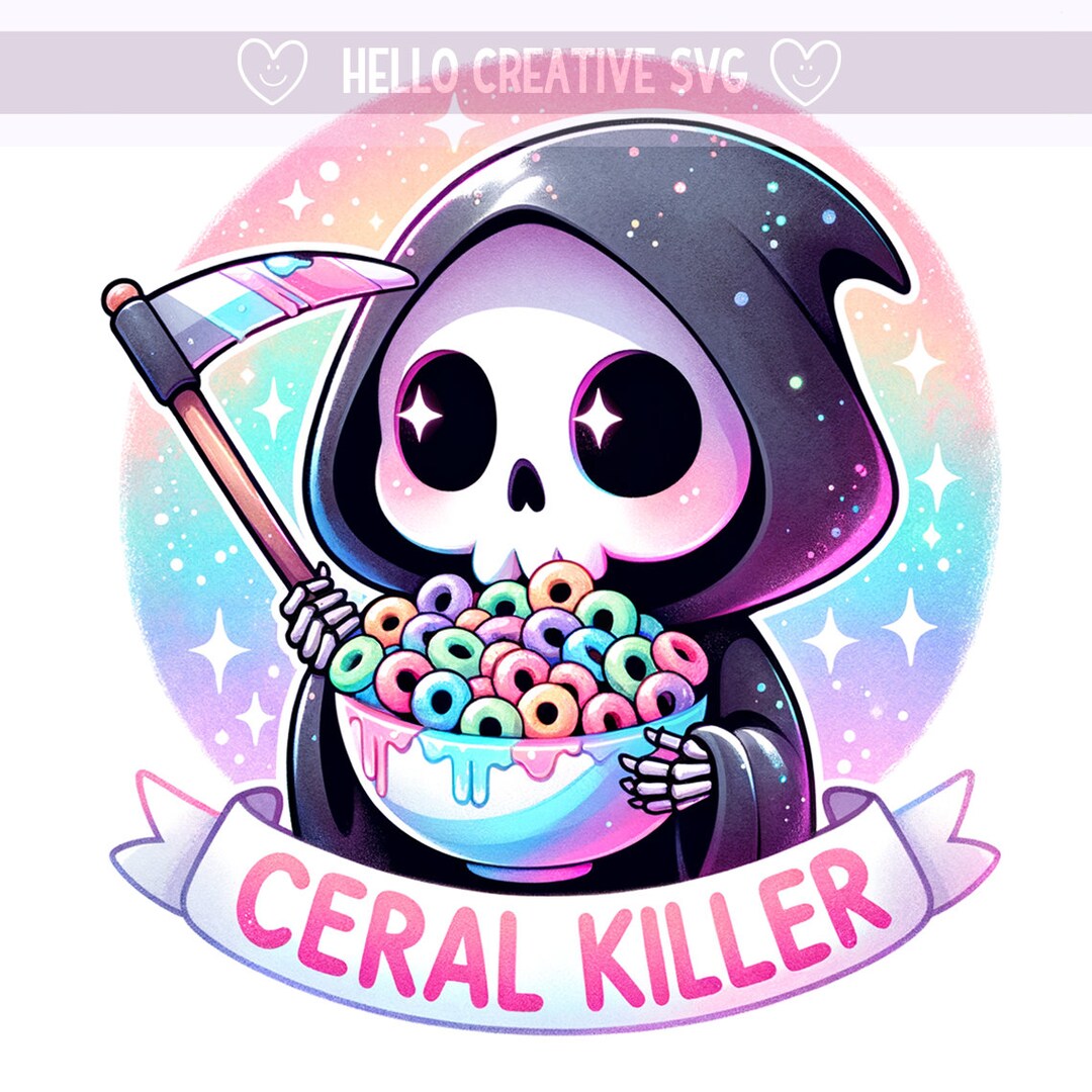 Cereal Killer PNG, Skeleton Grim Reaper Clipart, Snarky Skeleton PNG ...