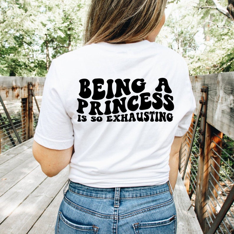 Being A Princess is so Exhausting SVG Princess Quote Wavy - Etsy