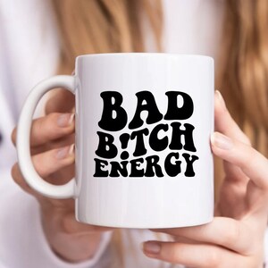 Bad Bitch Energy SVG, Wavy Letters Svg, Silhouette Cut File, Cricut Svg ...