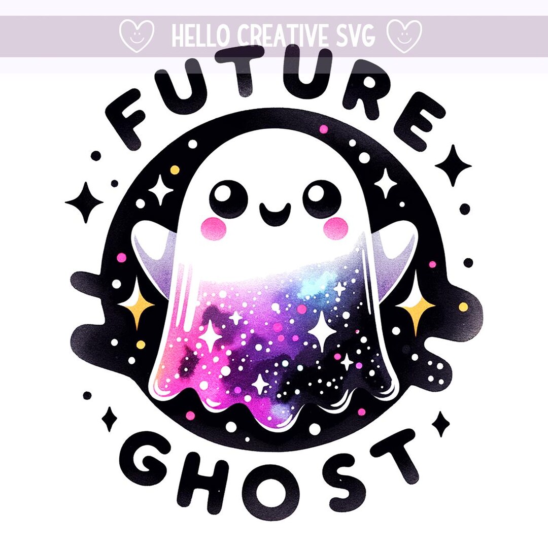 Future Ghost PNG, Retro Ghost, Ghost Png, Cute Ghost PNG, Spooky ...