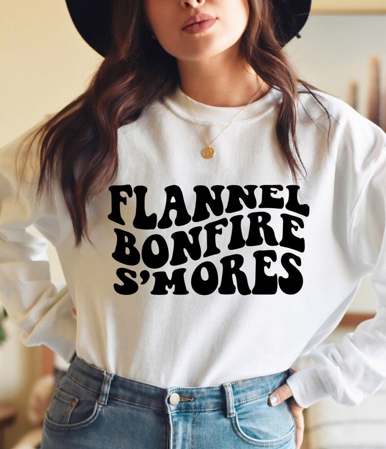 Flannels Bonfires S'mores SVG Autumn Svg Fall Svg Svg - Etsy
