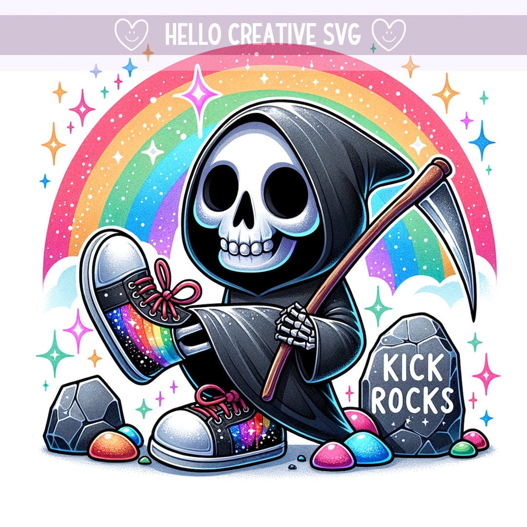 Kick Rocks PNG, Snarky Skeleton Png, Grim Reaper Png, Skeleton Clipart ...