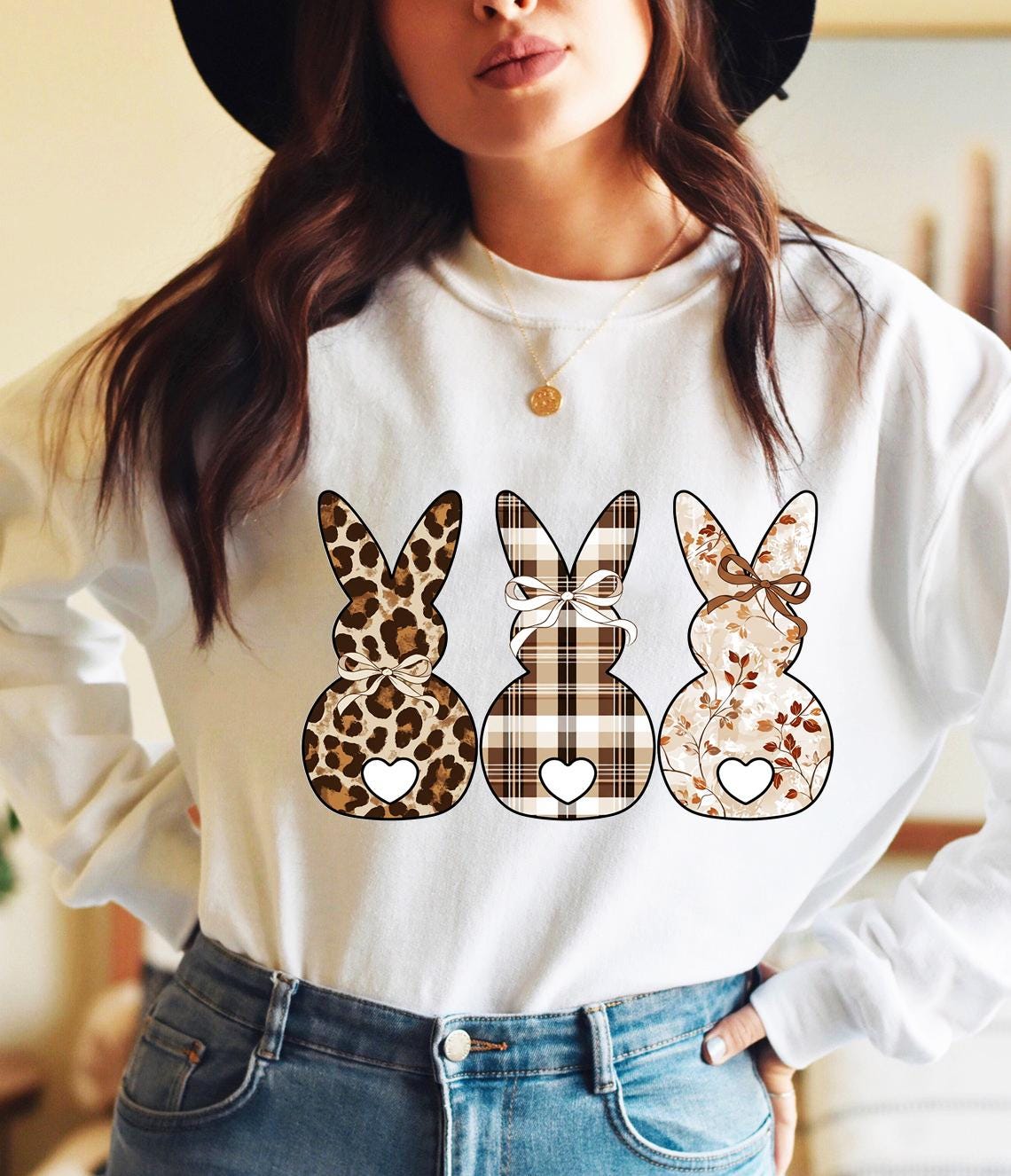 Easter Leopard Print Peep PNG, Retro Easter Bunny PNG, Happy Easter ...