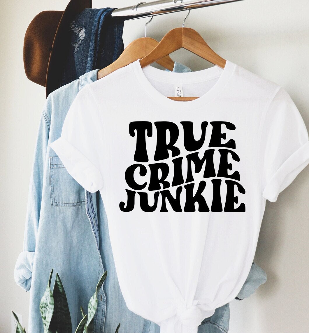 True Crime Junkie SVG BOHO Svg Svg Cut File Wavy Letters - Etsy