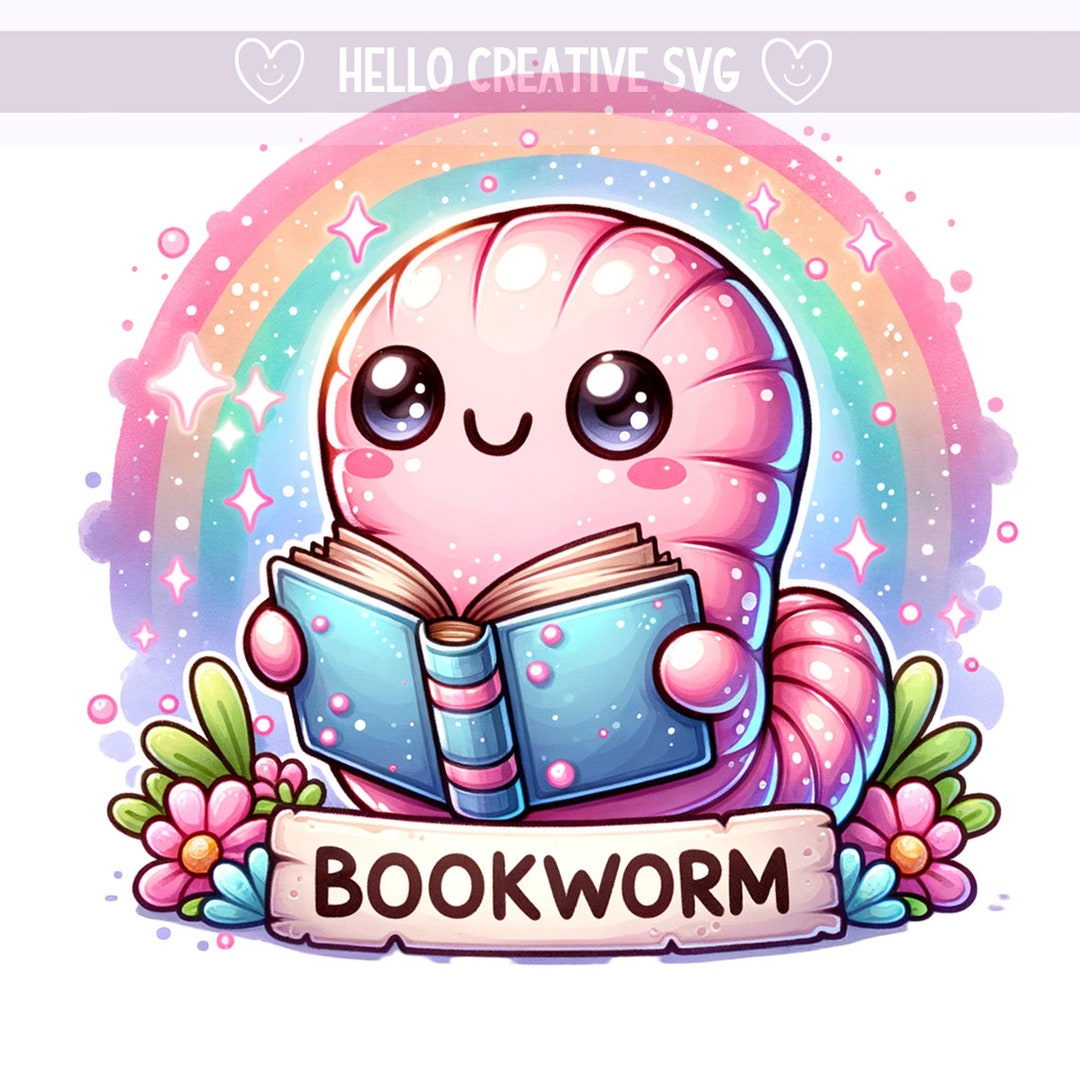 Bookworm Png, Reading Book Worm Clipart, Reading Trash Png, Reading PNG ...