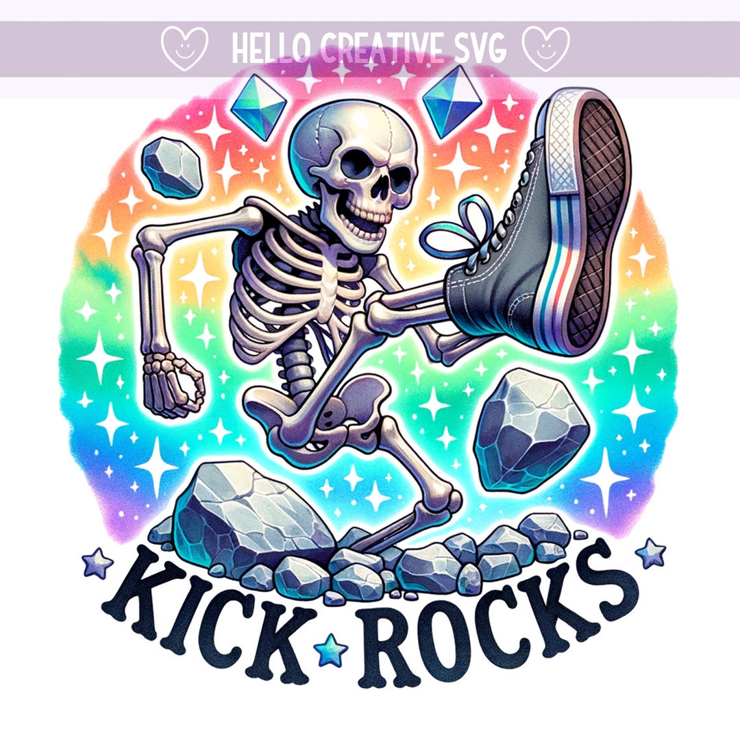 Kick Rocks PNG, Snarky Skeleton Png, Sarcastic Png, Skeleton Clipart ...