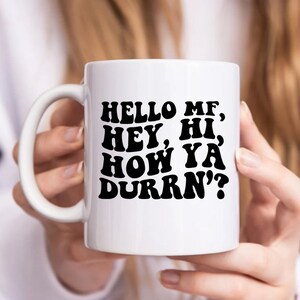 Hello Mf Hey Hi How Ya Durrn SVG, Wavy Letters Svg, Silhouette Cut File ...