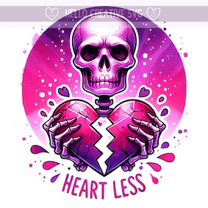 Heart Less PNG, Sarcastic Png, Anti-valentine's Clipart, Heart Skeleton ...
