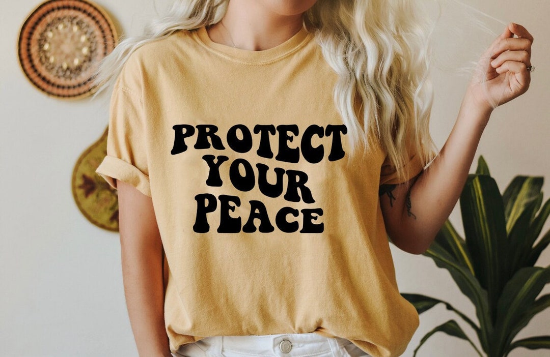 Protect Your Peace SVG Peace Protection Svg Cut File Wavy - Etsy