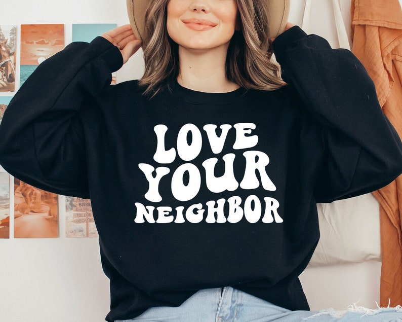 Love Your Neighbor Svg, Religious Svg, Be Kind Svg, Wavy Letters Svg ...