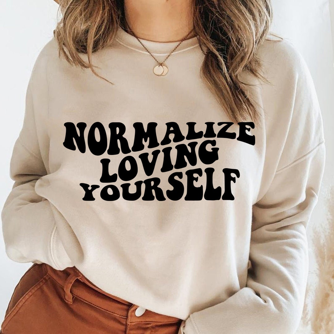Normalize Loving Yourself, Body Positive, Svg Cut File, Wavy Letters ...