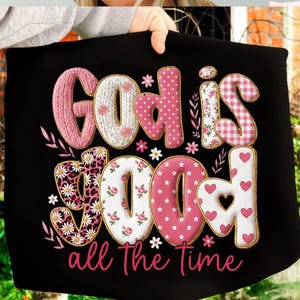 God is Good PNG, God is Good All the Time Faux Yarn Png, Latch Hook ...