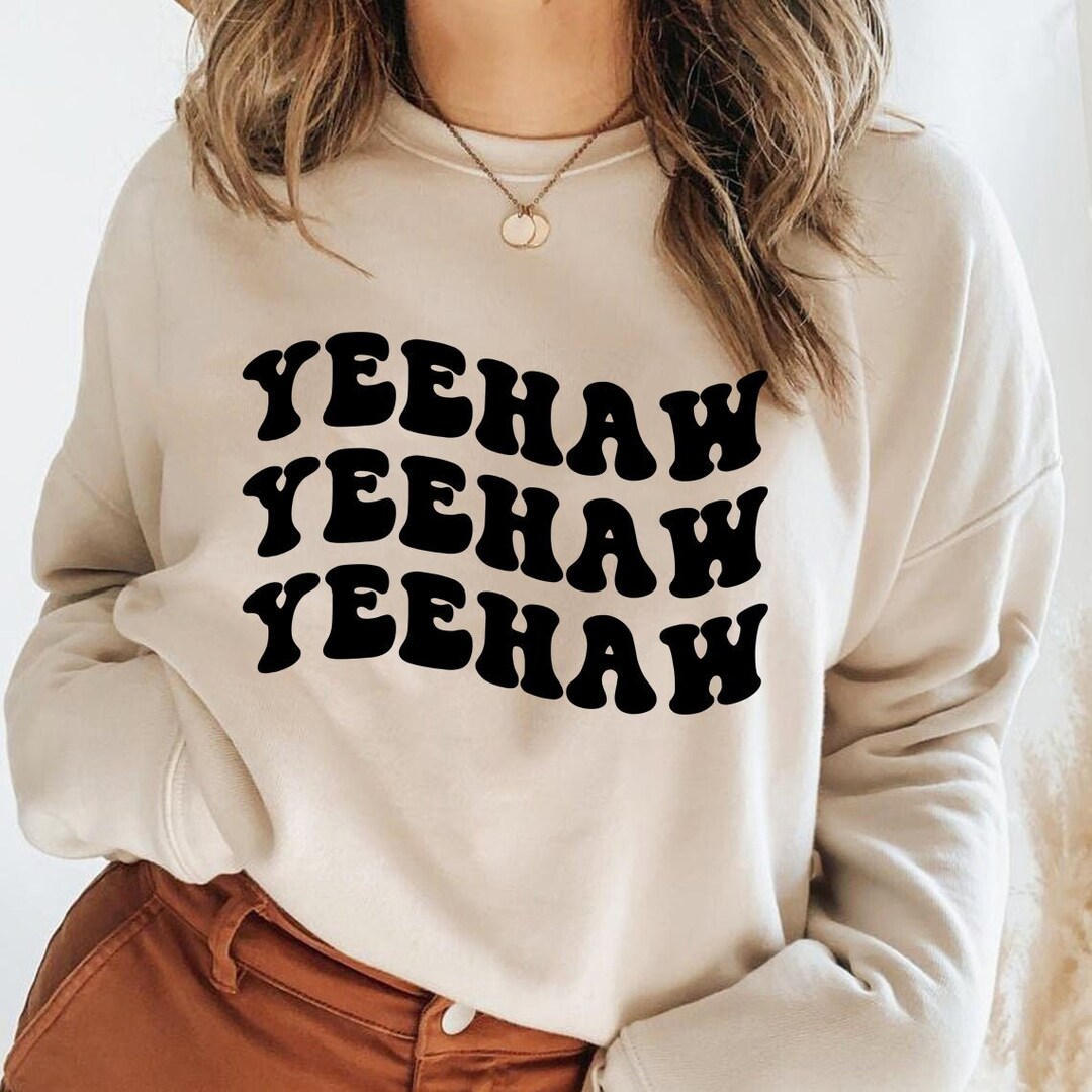 Yee Haw Svg, YEEHAW, Outline SVG, Country Music Svg, Cowboy, Wavy ...