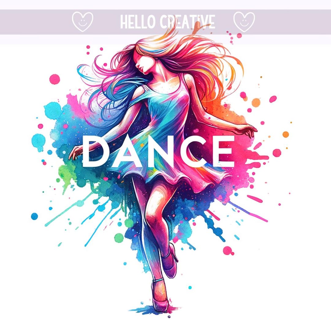 Dancing Girl PNG, Colorful Png, Dance Clipart, Dancing, Dance ...