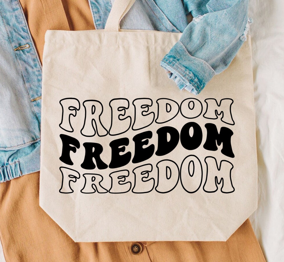 Freedom SVG Outline Svg Freedom Outline Svg Cut File Wavy - Etsy Denmark