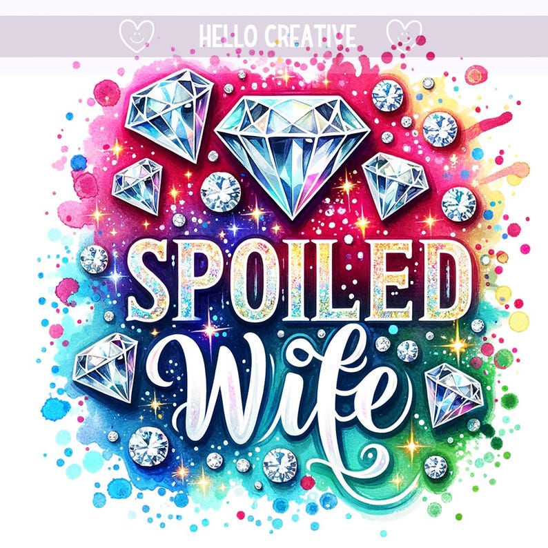 Spoiled Wife PNG, Mrs Png, Diamond Png, Just Married Png, WIFE Png ...