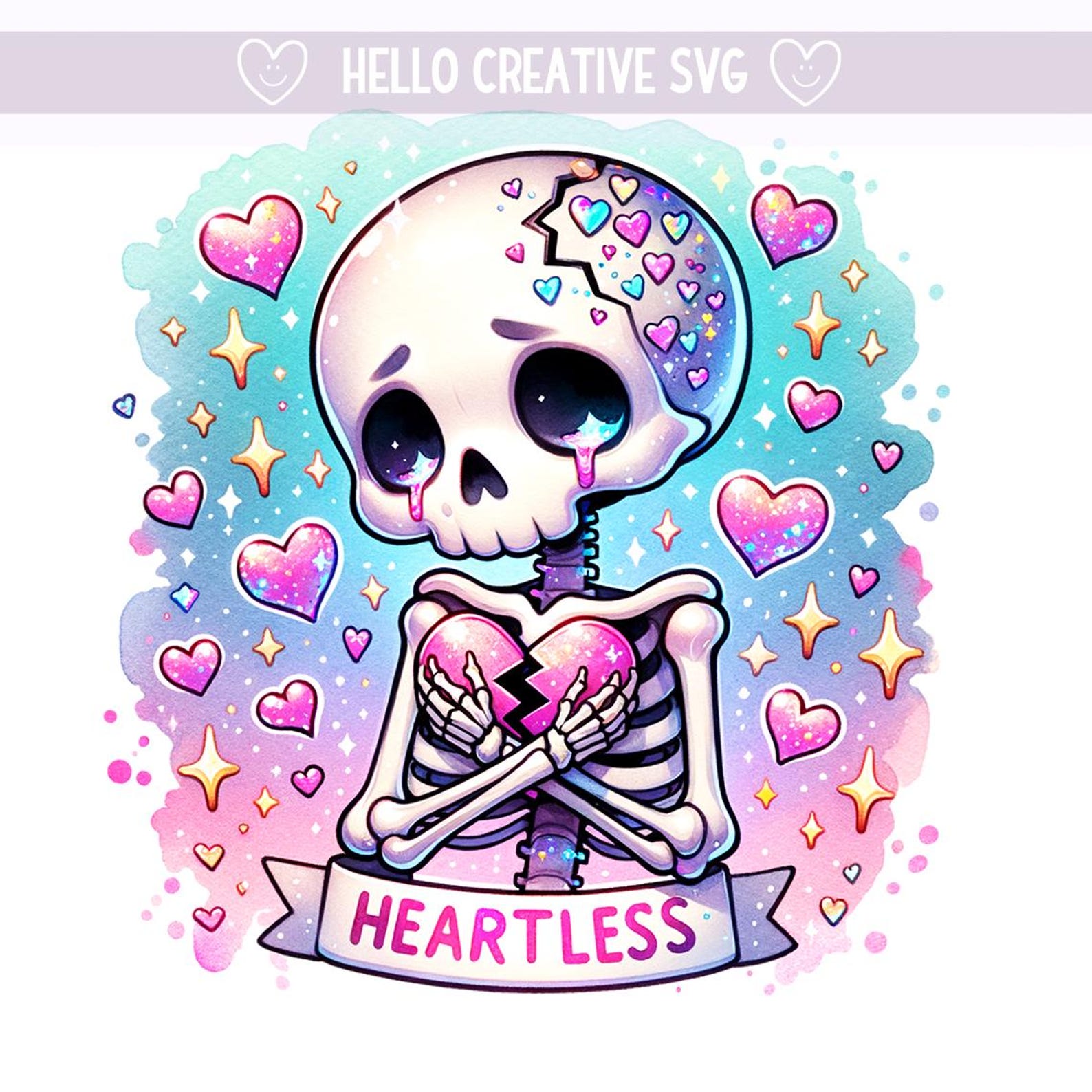 Heartless Skeleton PNG, Anti Valentines Day Clipart, Heart Less PNG ...