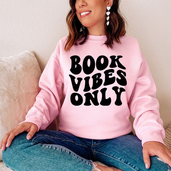 Book Vibes Only SVG Good Vibe Book SVG Svg Cut File Wavy - Etsy