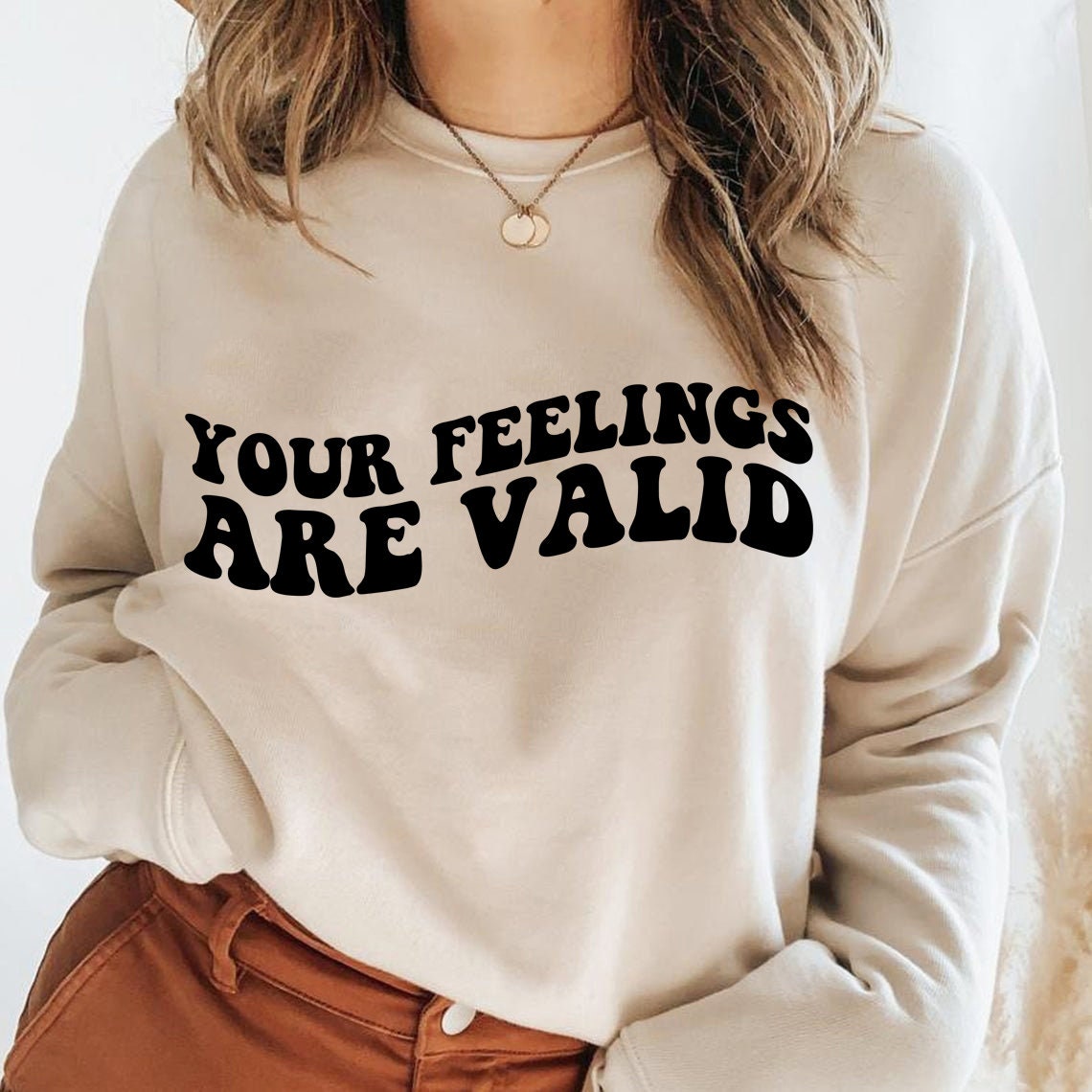 Your Feelings Are Valid SVG Mental Health Svg Cut File Wavy - Etsy