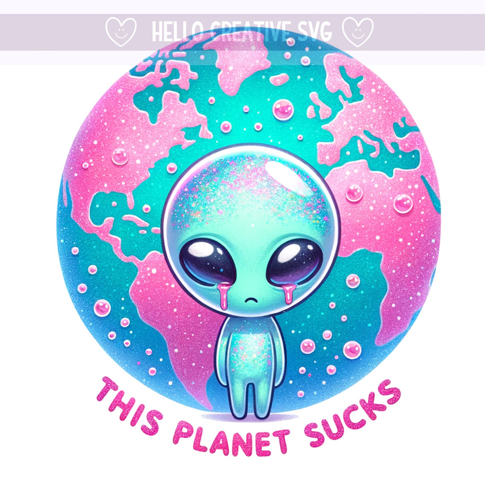 This Planet Sucks PNG, Funny Alien Clipart, Sarcastic Alien Clipart ...