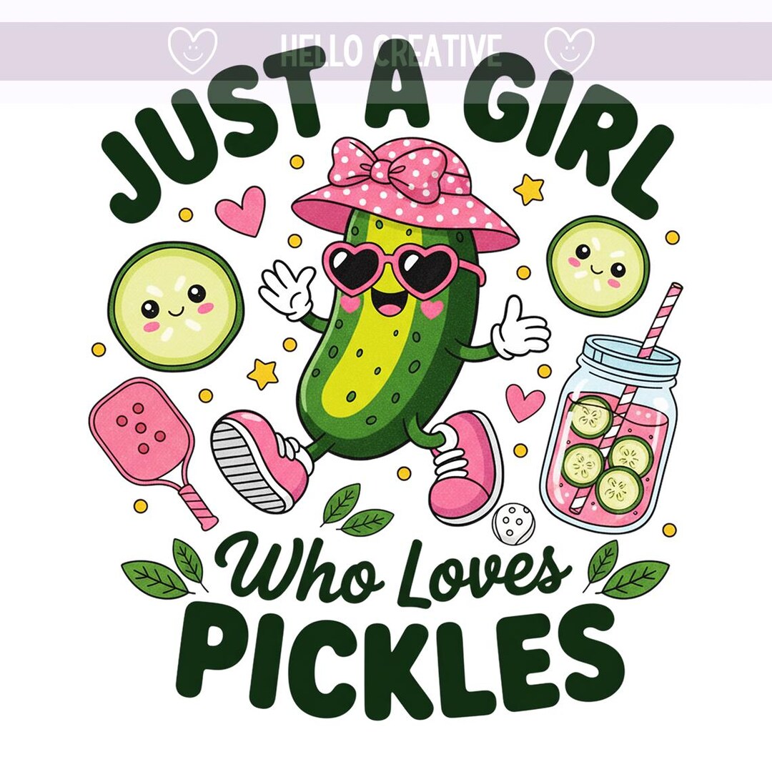 Just A Girl Who Loves Pickles, Funny Pickle Queen PNG, Pickles PNG ...