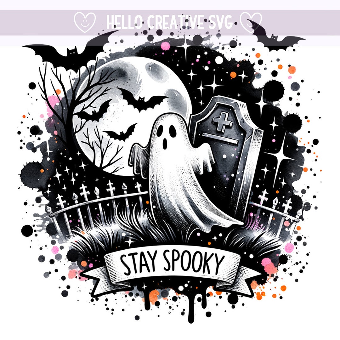 Stay Spooky PNG, Ghost Clipart, Fall Ghost Vibes, Spooky Halloween ...