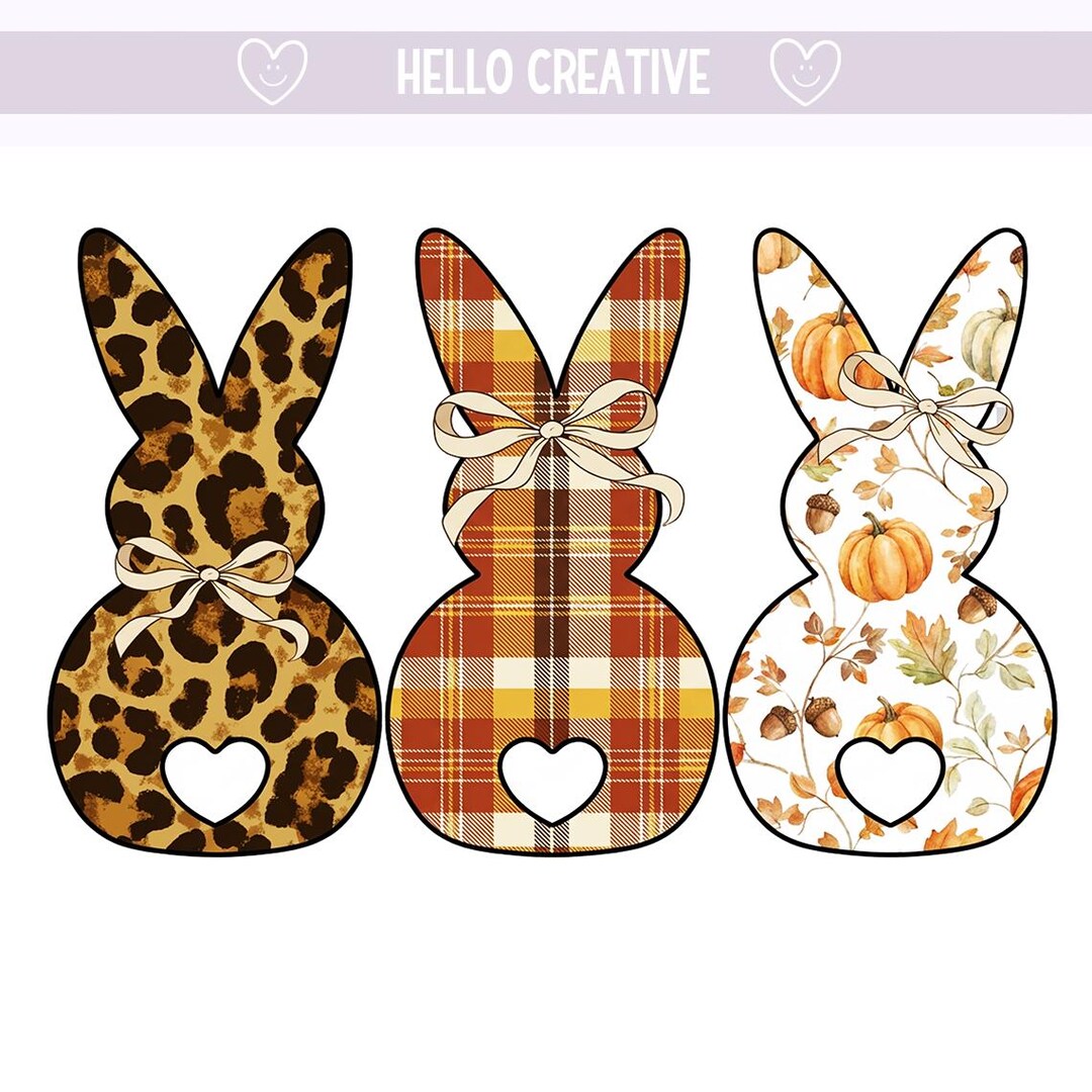 Easter Leopard Print Peep PNG, Retro Easter Bunny PNG, Happy Easter ...