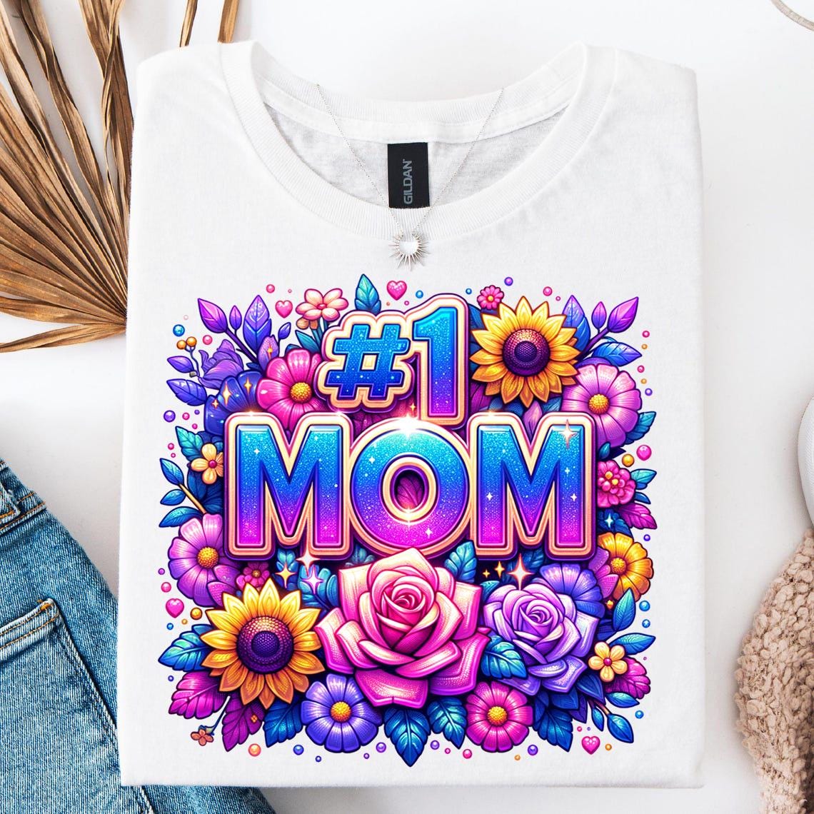Best Mom Ever PNG, Number One Mom, #1 Mom, Mother's Day, Floral Mom ...