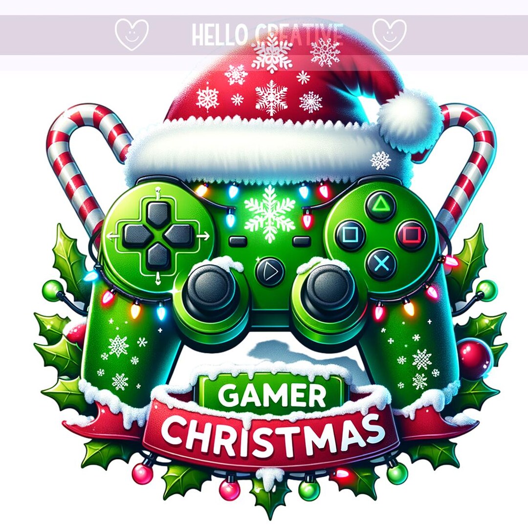 Gamer Christmas PNG, Christmas Game Controller PNG, Christmas Png ...