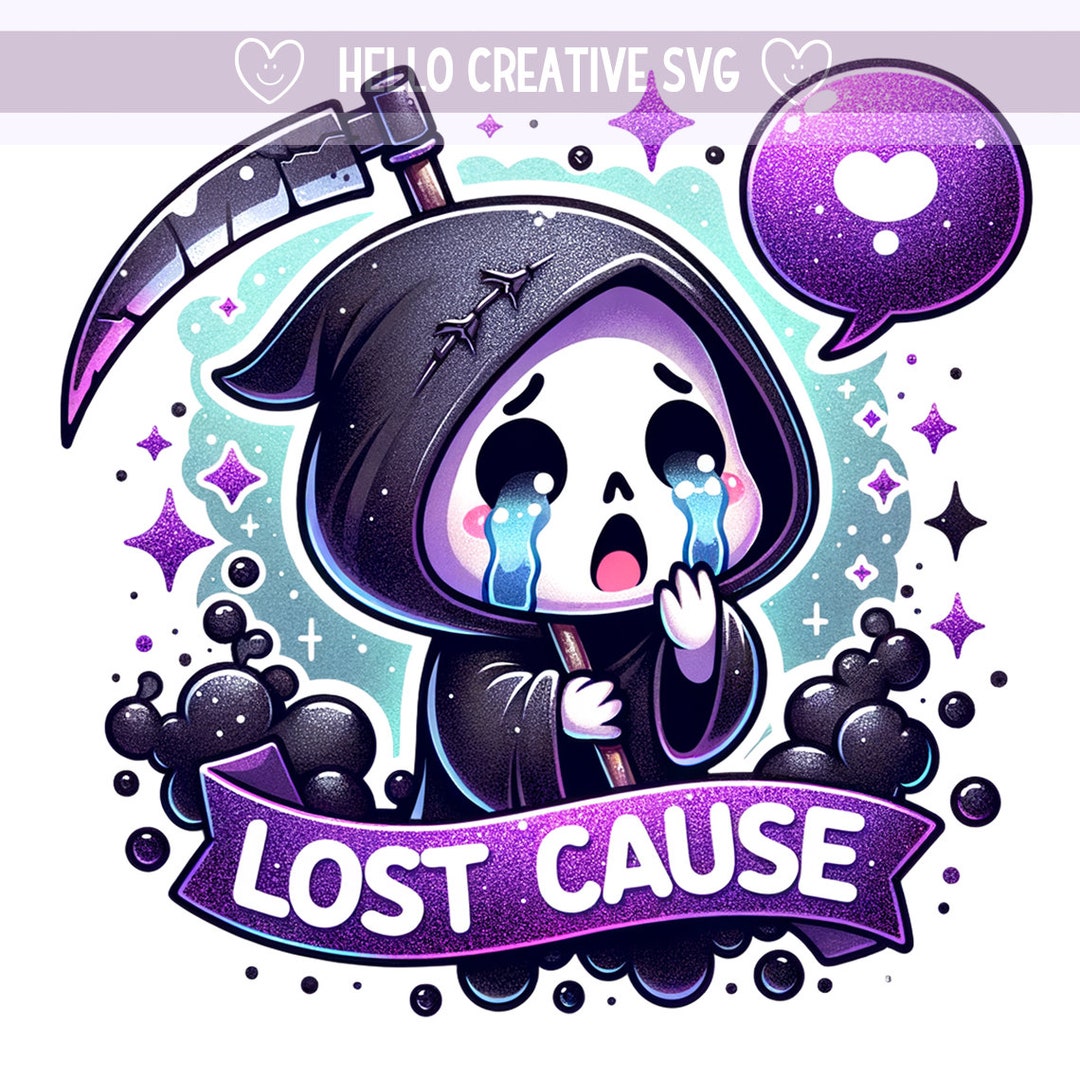 Lost Cause PNG, Snarky Skeleton Clipart, Grim Reaper PNG, Sad Grim ...