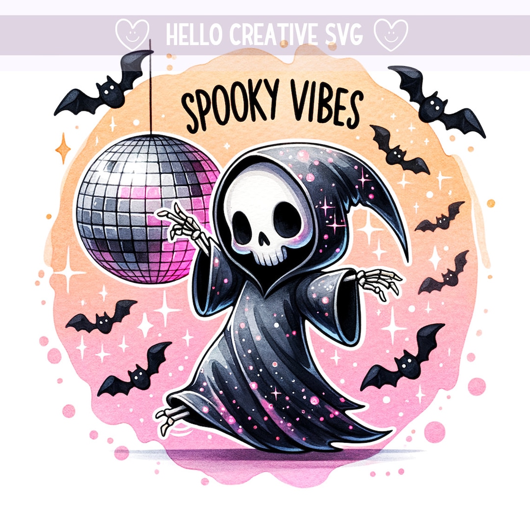 Spooky Vibes PNG, Stay Spooky Png, Grim Reaper Clipart, Spooky ...