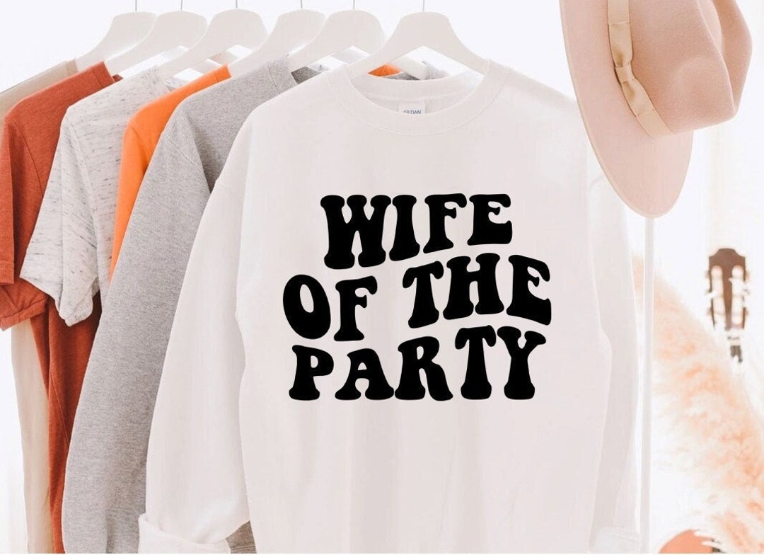 Wife of the Party Svg, Bachelorette Party, Svg Cut File, Wavy Letters ...