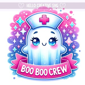 Boo Boo Crew PNG, Boo Boo Clipart, Ghost Nurse Png, Boo Boo Nurse PNG ...