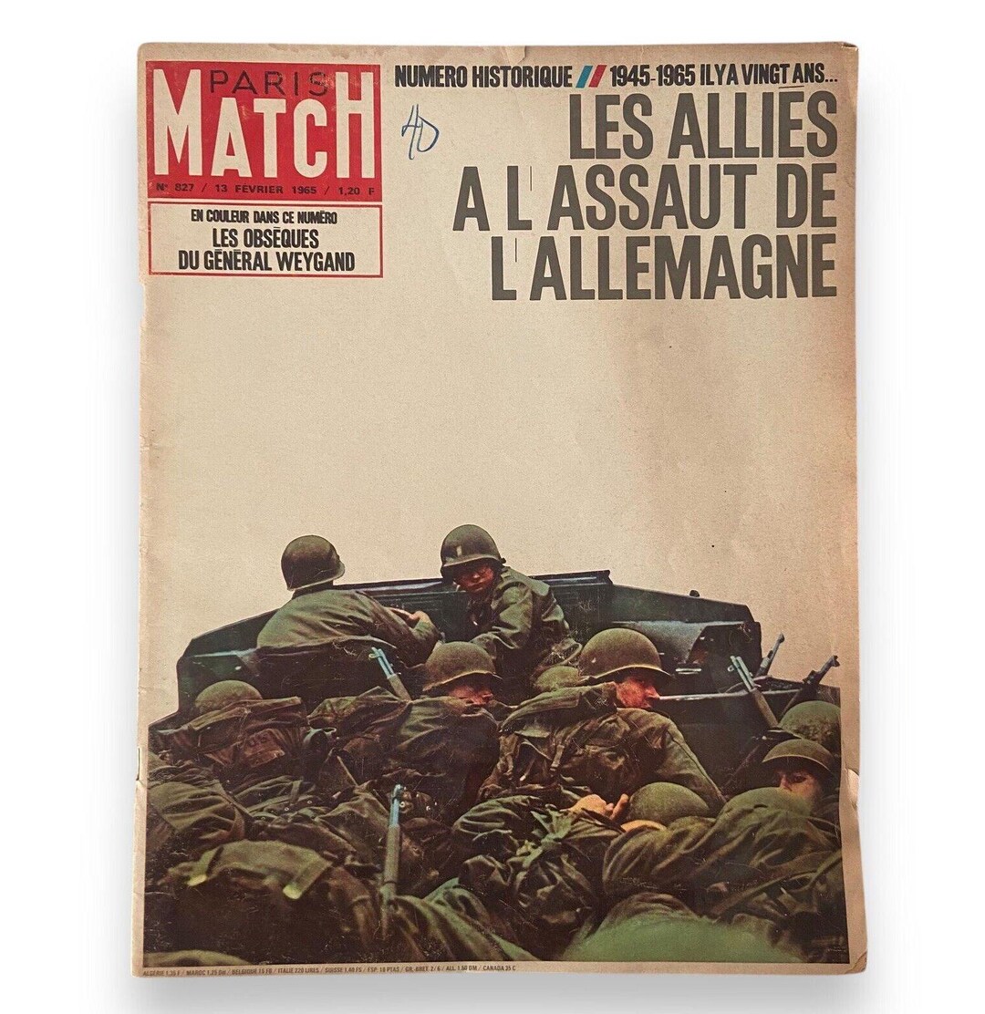 Paris Match Vintage February 1965 Magazine N827 in French - Etsy