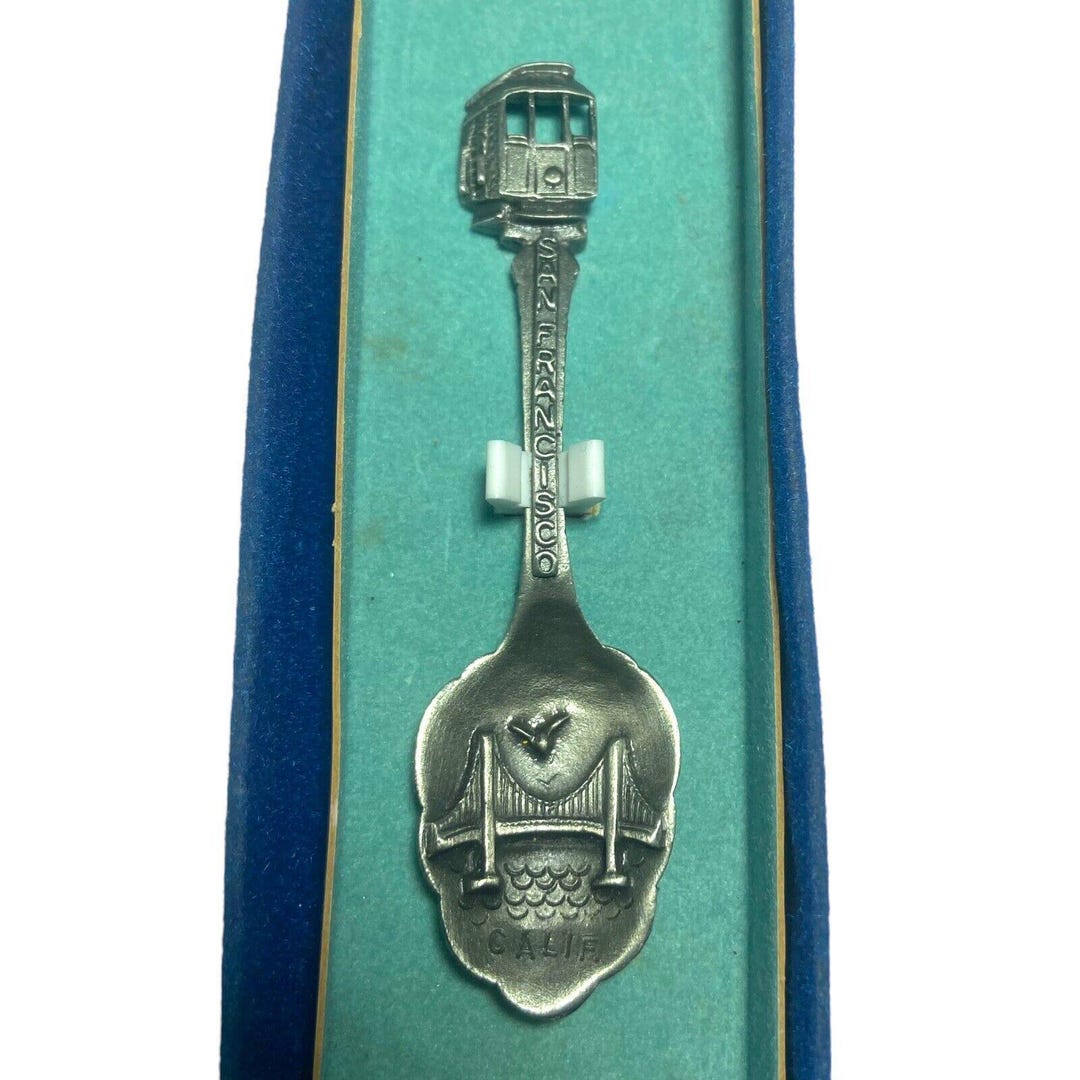 Vintage San Francisco Cable Car California Souvenir Spoon US ...
