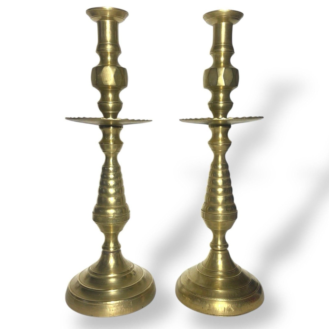 17" Tall Vintage Solid Brass Catholic Church Home Altar Large ...