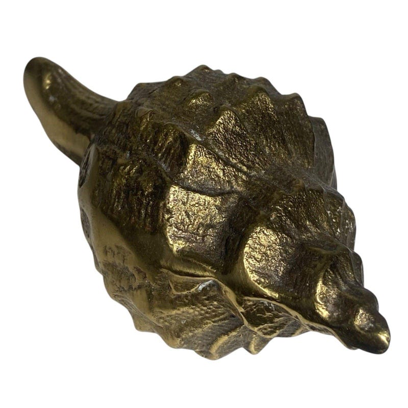 Vintage Brass Conch Shell - Etsy